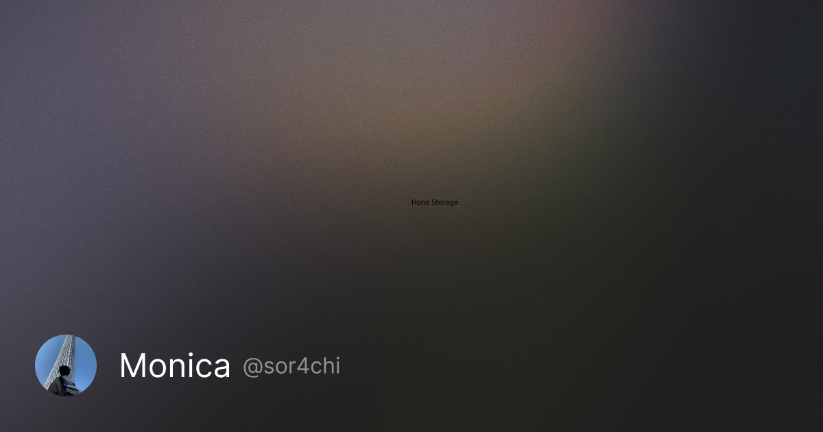 Hono Storage | Monica's Portfolio